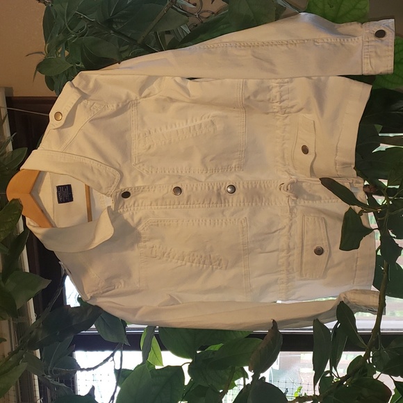 Jockey | Jackets & Coats | Jockey Zip Snap Lightweight Jacket White ...
